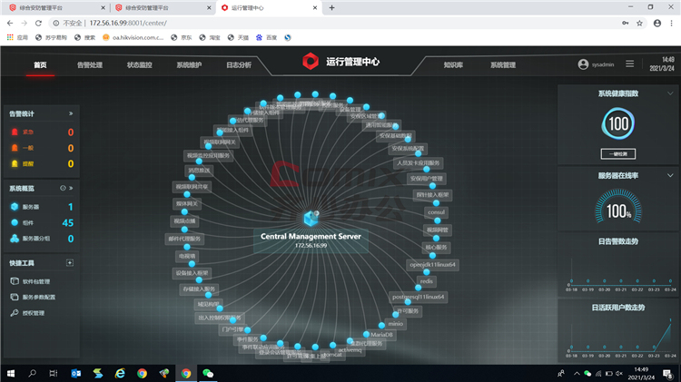 海康 iSecure Center 综合安防管理平台（单位：套）